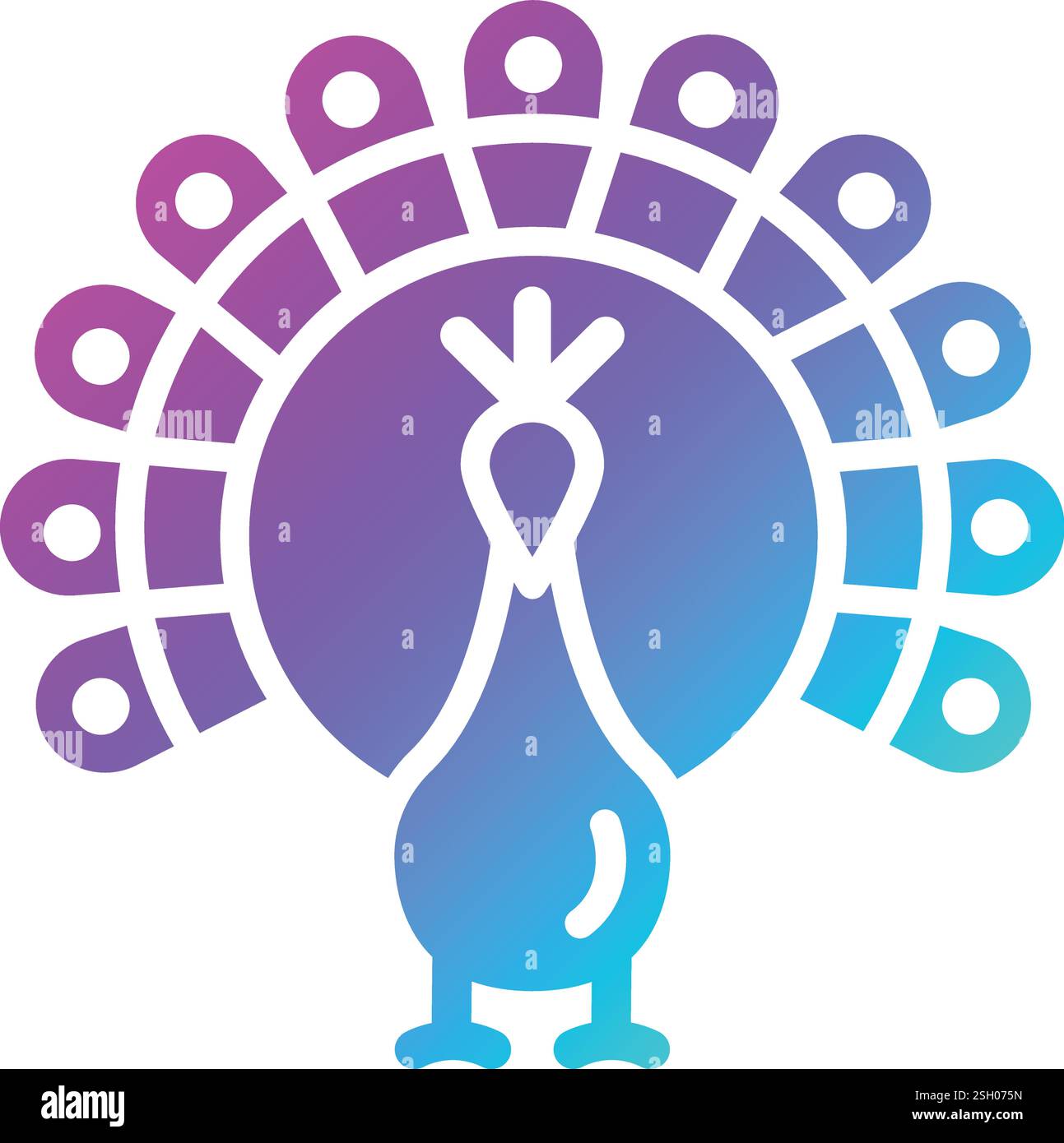 Peacock Vector Icon Design Illustration Stock Vector Image & Art - Alamy