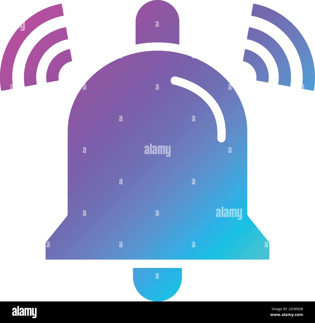 Minimal notification bell icon Stock Vector Images - Alamy