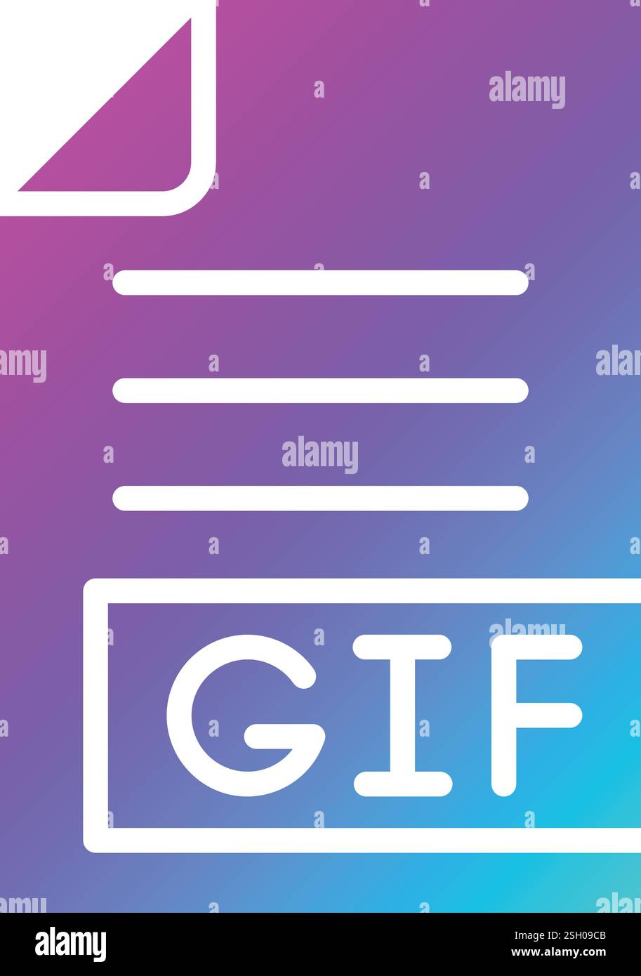 GIF Vector Icon Design Illustration Stock Vector Image & Art - Alamy