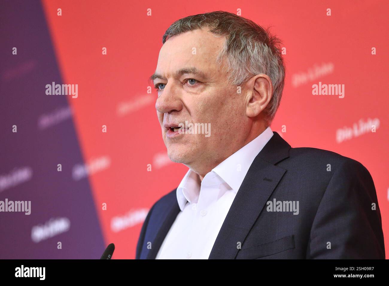 Berlin, Deutschland, 10.02.2025: Bundesgeschäftsstelle Die Linke ...