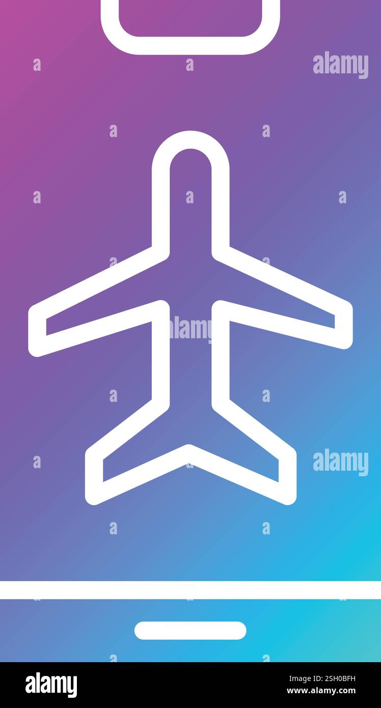 Airplane mode vector icon Stock Vector Images - Alamy