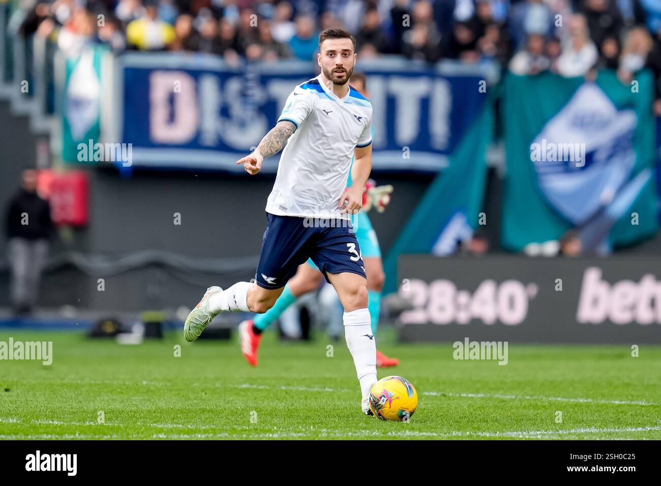 Rome, Italy. 09th Feb, 2025. Mario Gila of SS Lazio during the Serie A ...