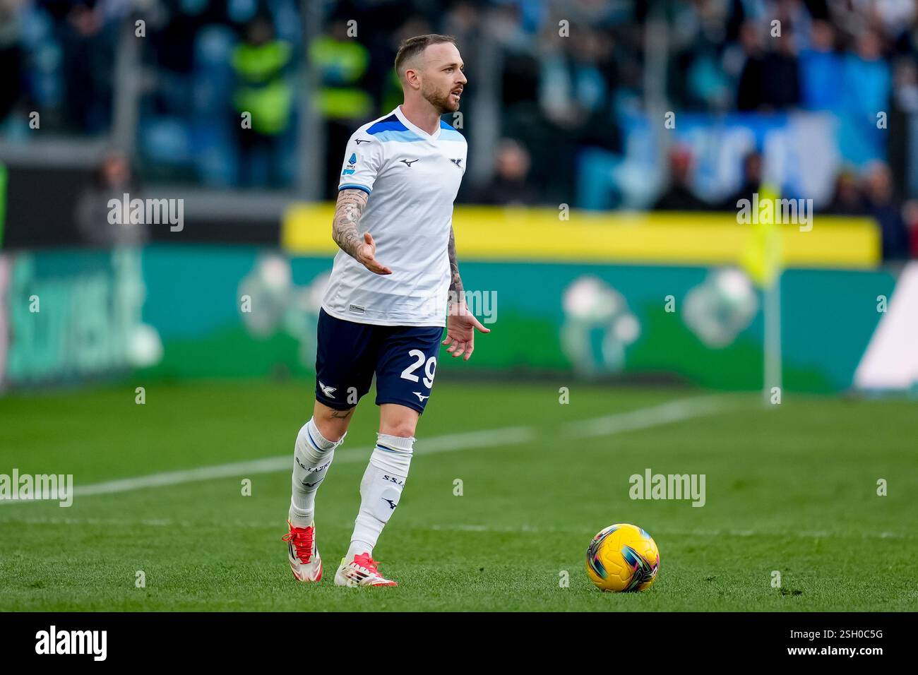 Rome, Italy. 09th Feb, 2025. Manuel Lazzari of SS Lazio during the Serie A Enilive match between ...