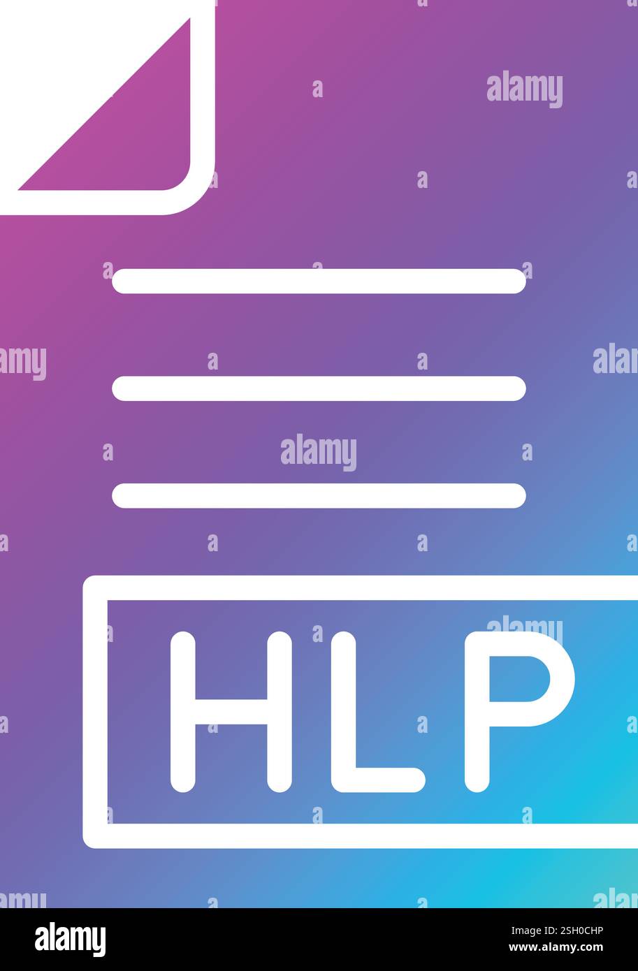 Hlp logo design Stock Vector Images - Alamy