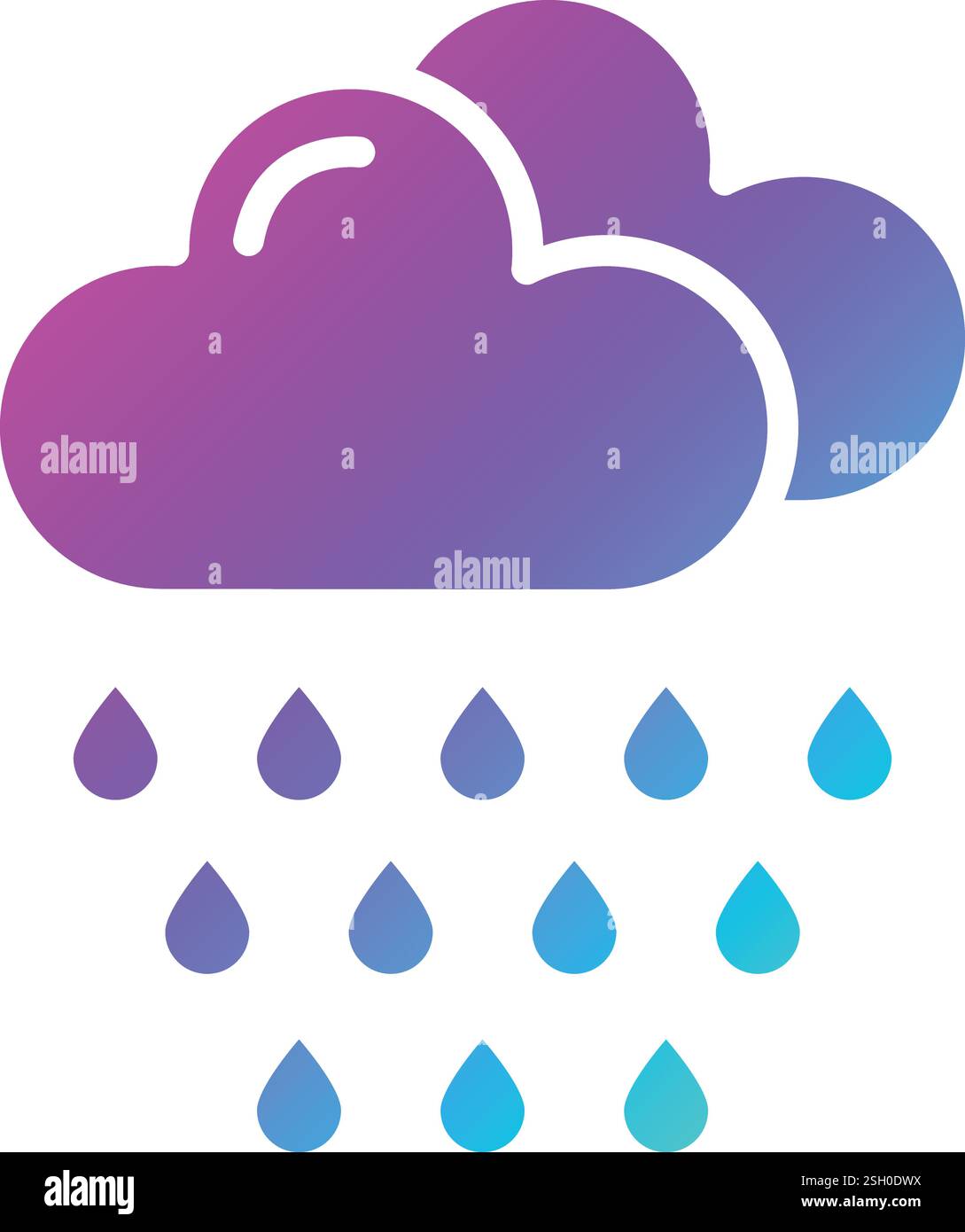 Rain Vector Icon Design Illustration Stock Vector Image & Art - Alamy