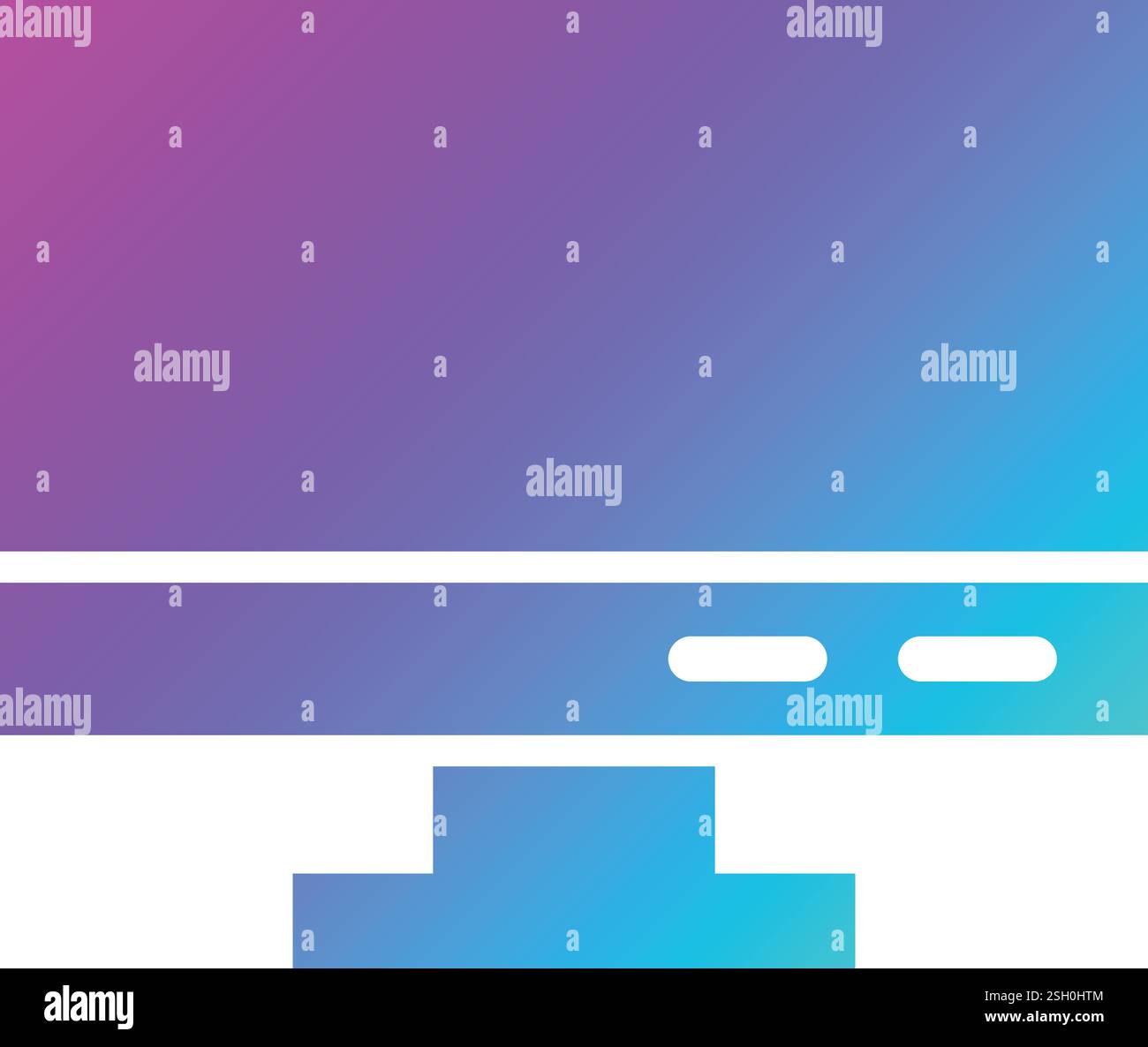 Monitor color flat icons Cut Out Stock Images & Pictures - Alamy