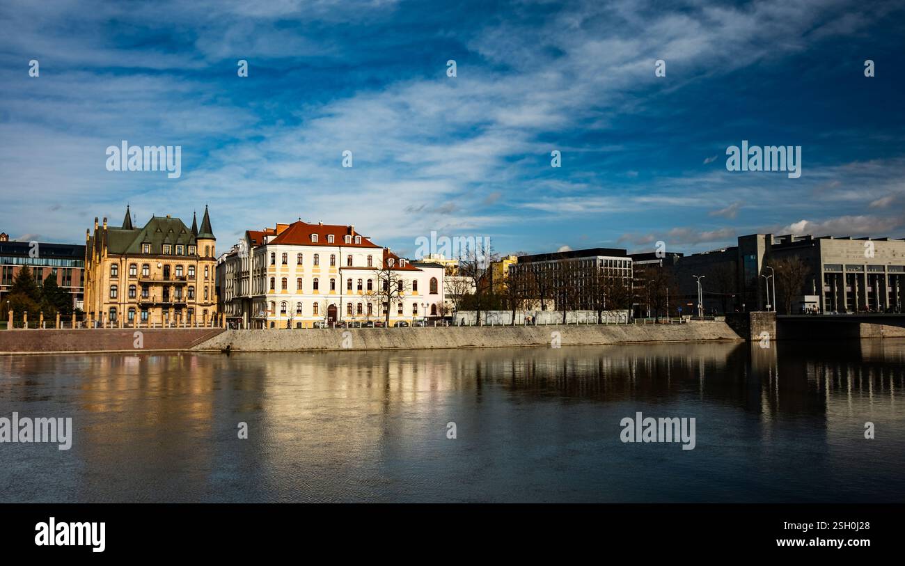 Stunning View Of The Oder River And The Incredible Historic Section Of ...