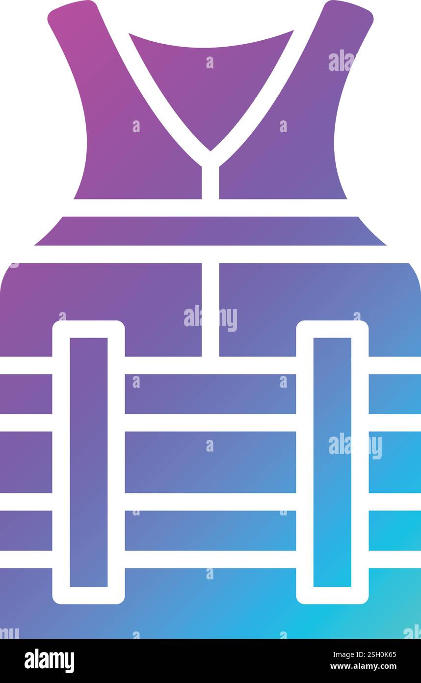 Life jacket Vector Icon Design Illustration Stock Vector Image & Art ...