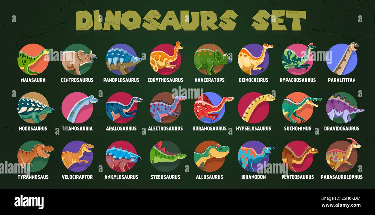Prehistoric dinosaurs vector infographics, cartoon jurassic dino ...
