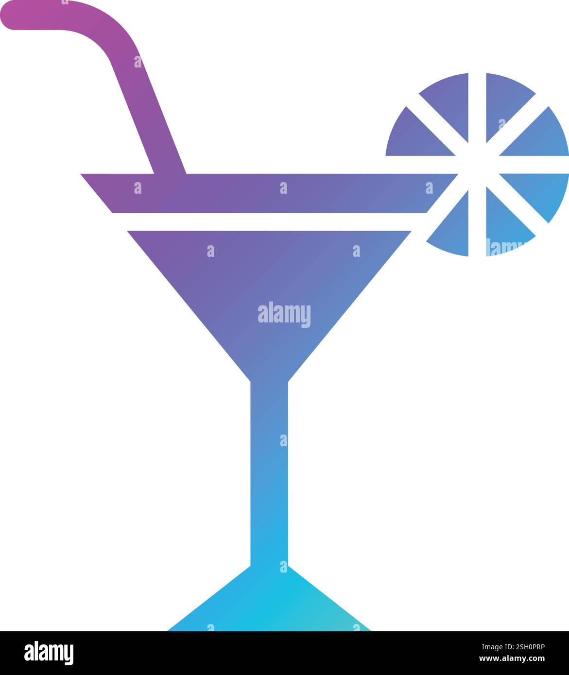 Martini flat design Cut Out Stock Images & Pictures - Alamy