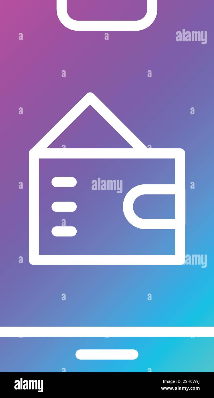 Mobile wallet icons in Stock Vector Images - Alamy