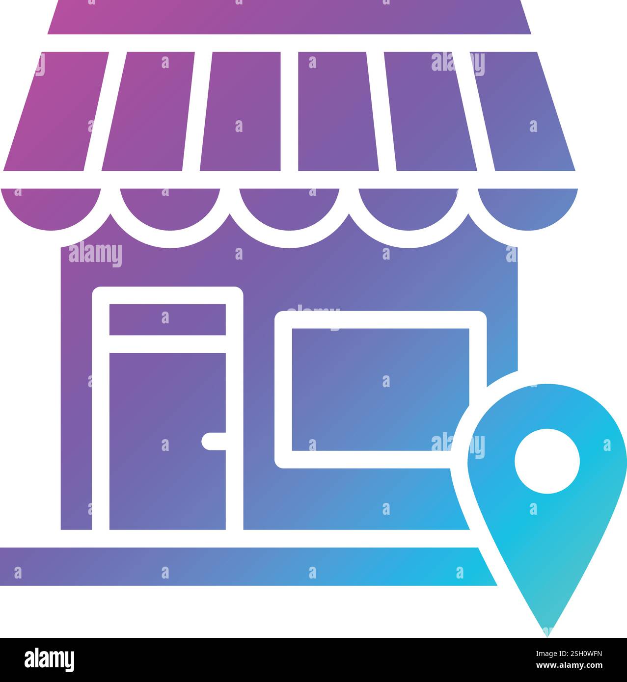 Colorful icon store location Cut Out Stock Images & Pictures - Alamy