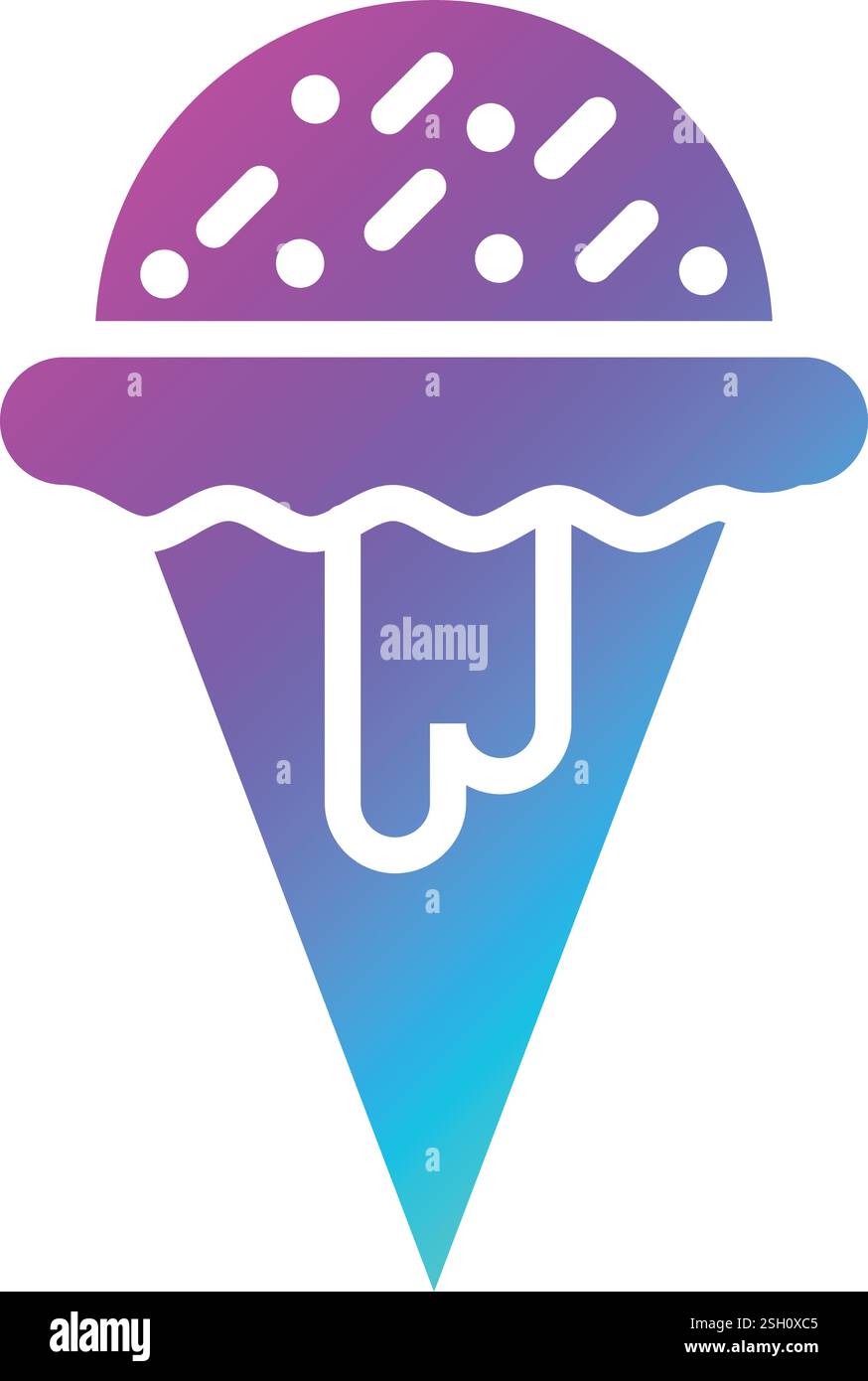 Ice cream color icons Cut Out Stock Images & Pictures - Alamy