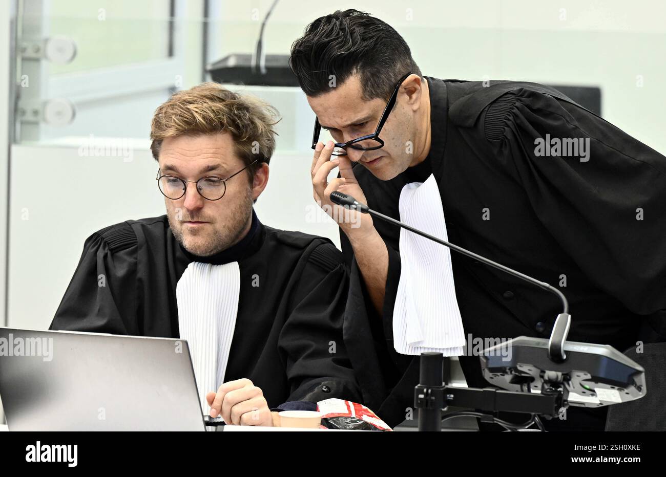 Brussels, Belgium. 10th Feb, 2025. Lawyer Dimitri De Beco and Lawyer ...