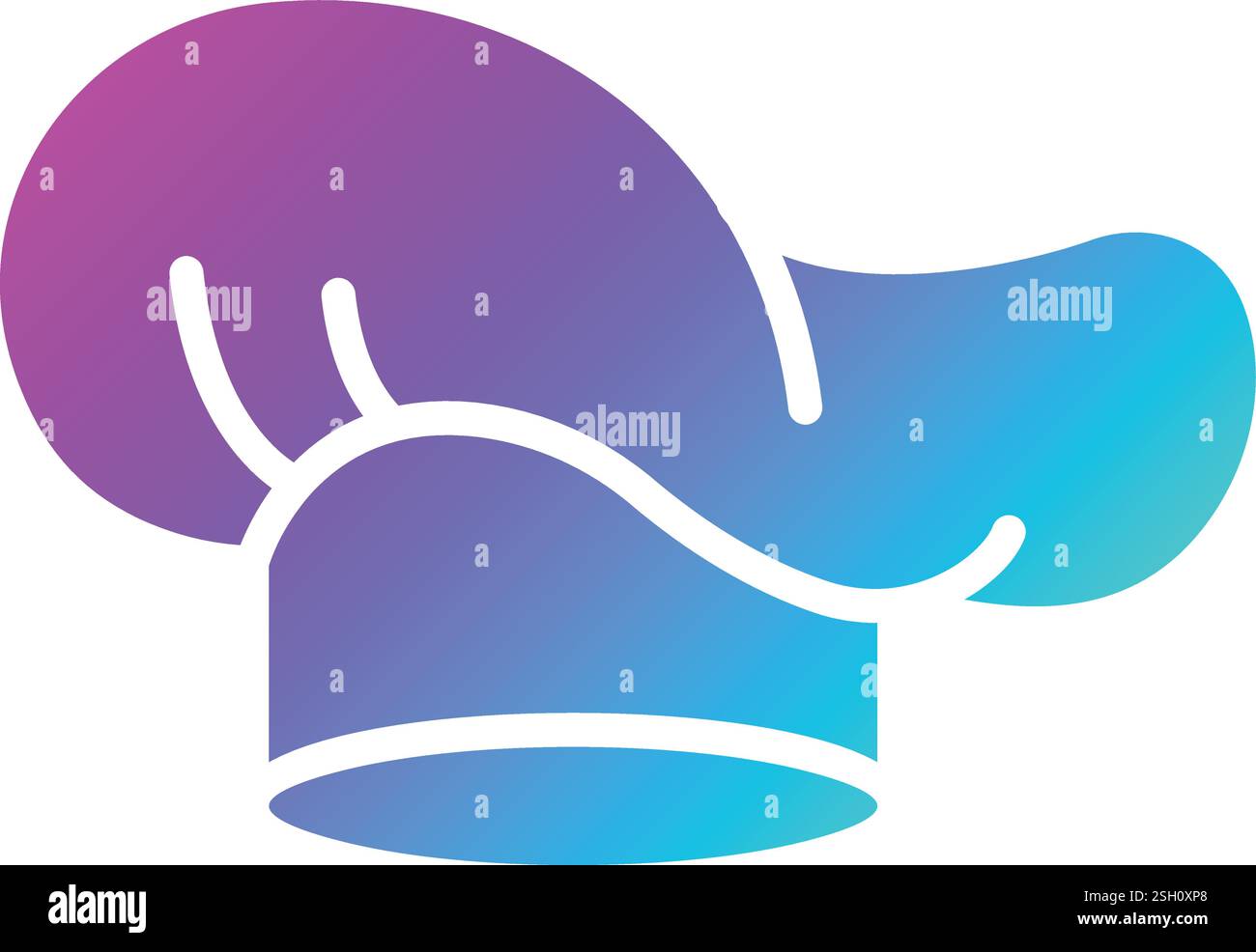 Chef hat color flat Cut Out Stock Images & Pictures - Alamy