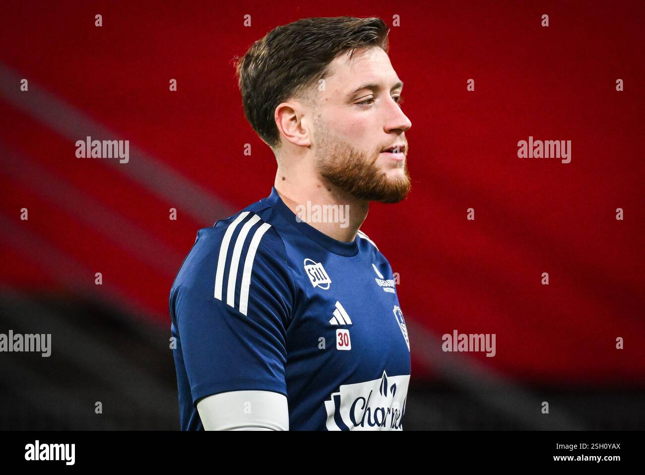 Rennes, France. 18th Jan, 2025. Gregoire COUDERT of Brest during the ...