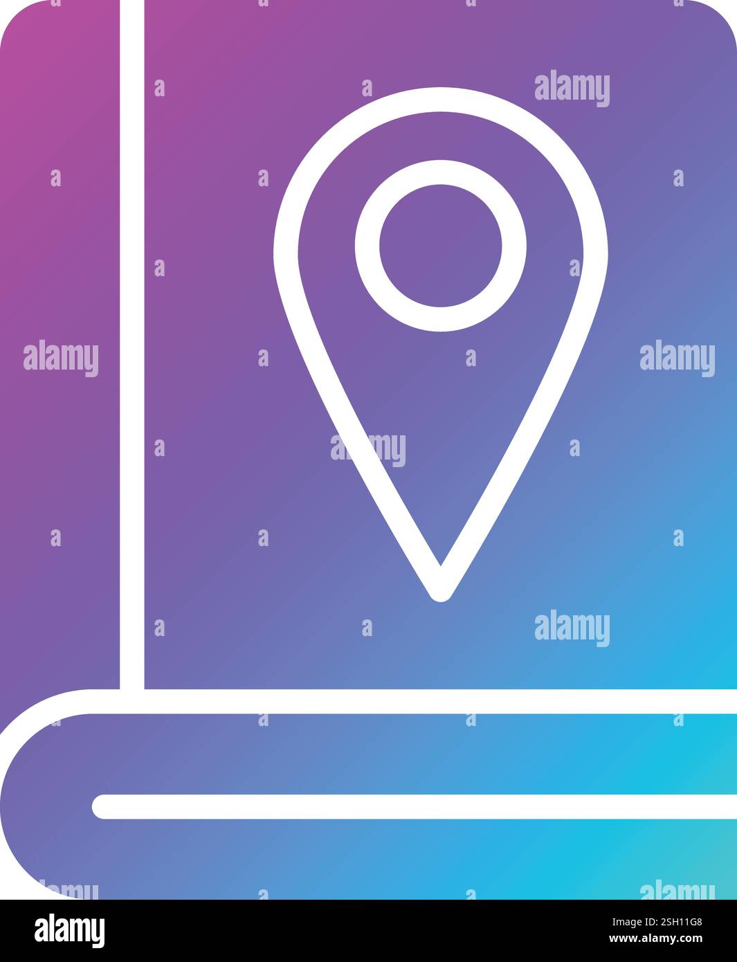 Book map Vector Icon Design Illustration Stock Vector Image & Art - Alamy