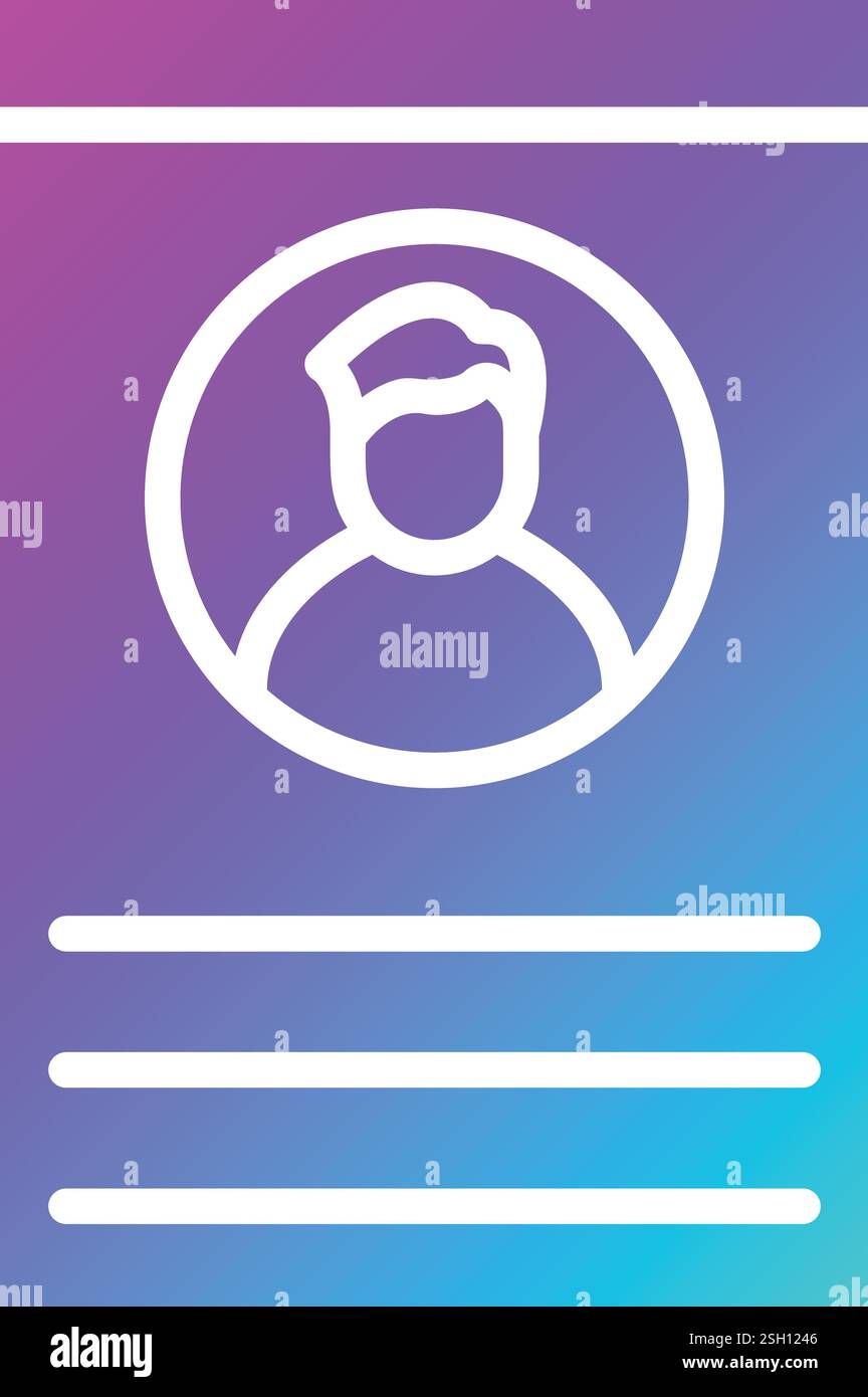 Minimal profile icon Stock Vector Images - Alamy