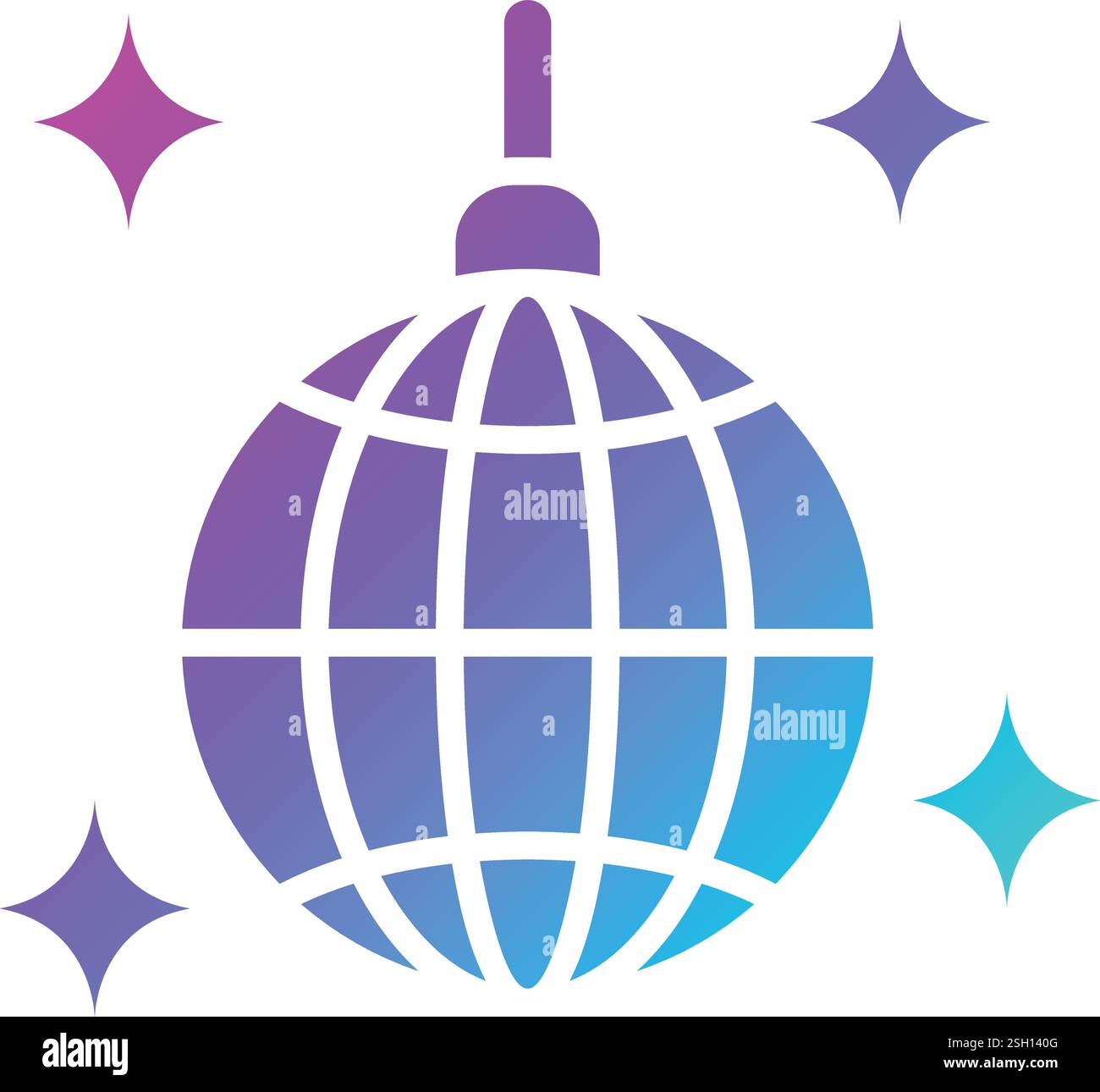 Disco Ball Vector Icon Design Illustration Stock Vector Image & Art - Alamy