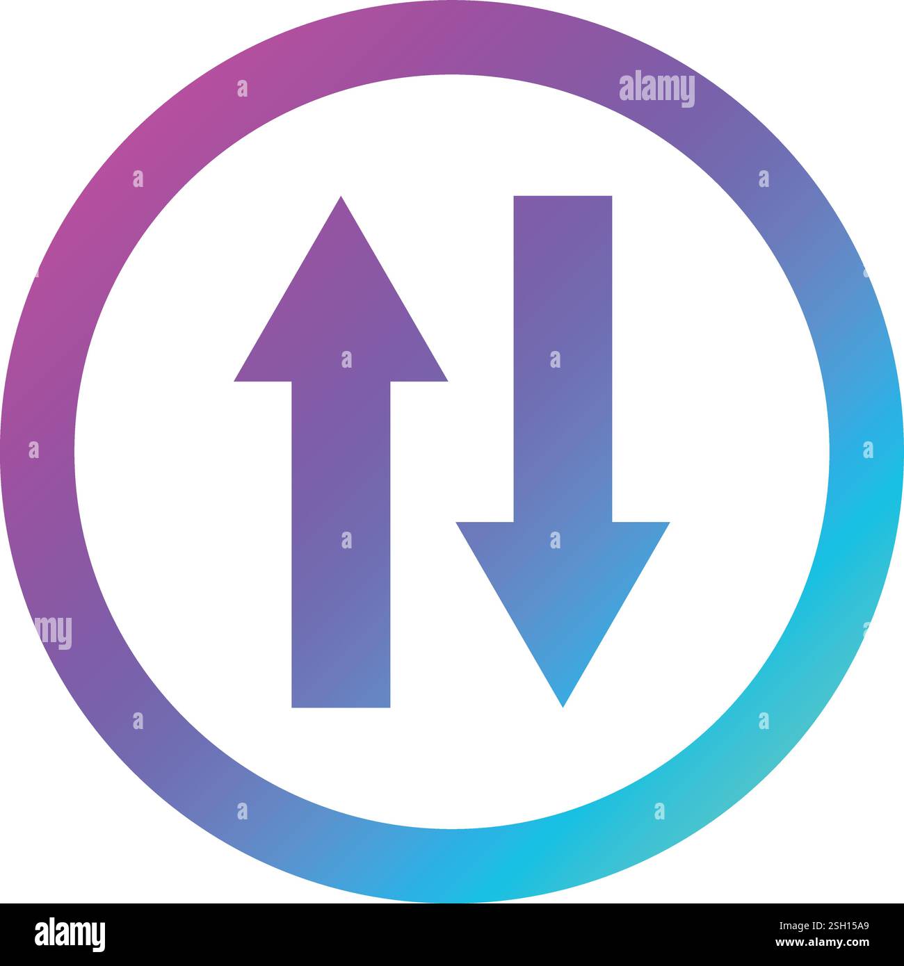 Two way Vector Icon Design Illustration Stock Vector Image & Art - Alamy