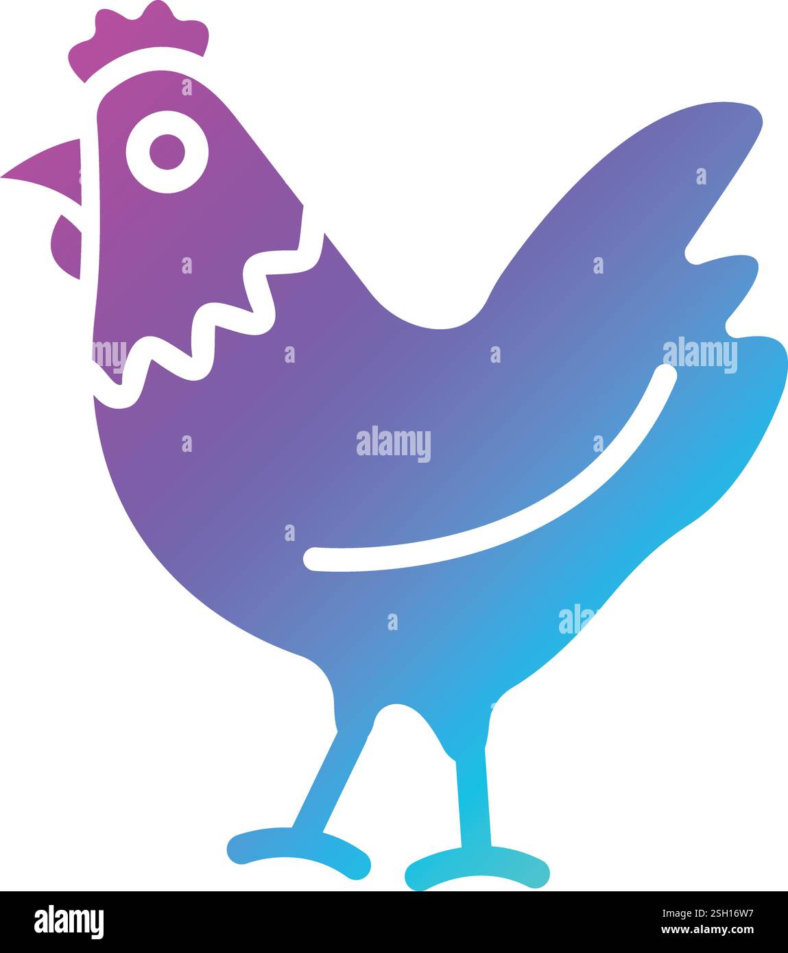 Modern chicken icon Cut Out Stock Images & Pictures - Alamy