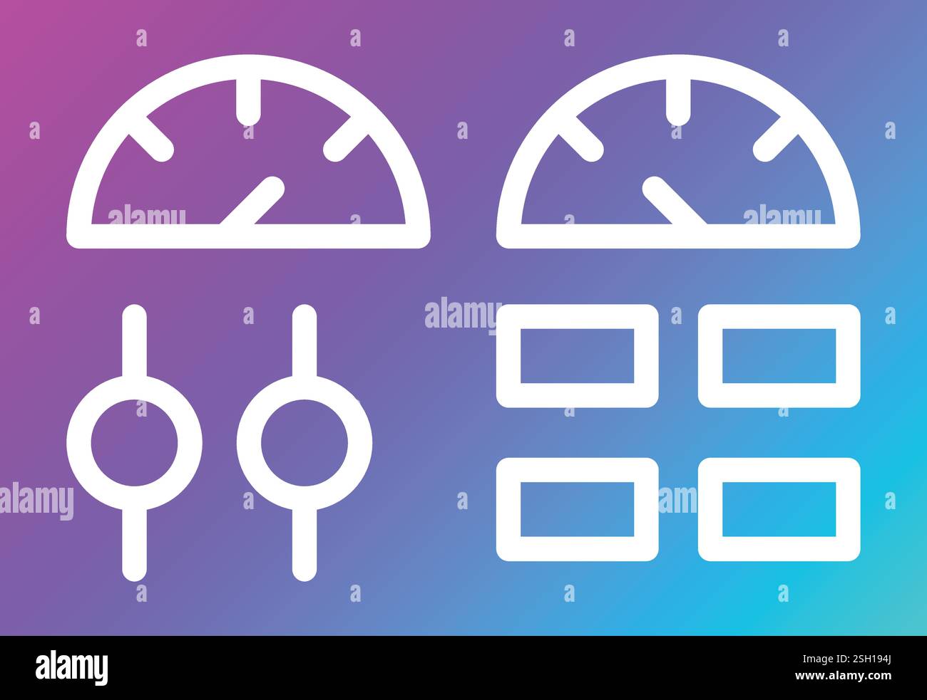 Control panel Vector Icon Design Illustration Stock Vector Image & Art ...