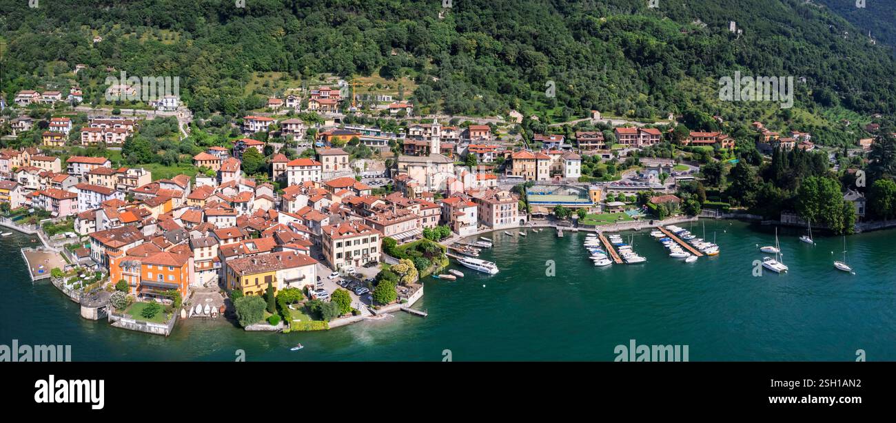 Scenic and famous italian lake Lago di Como. Most beautiful places ...