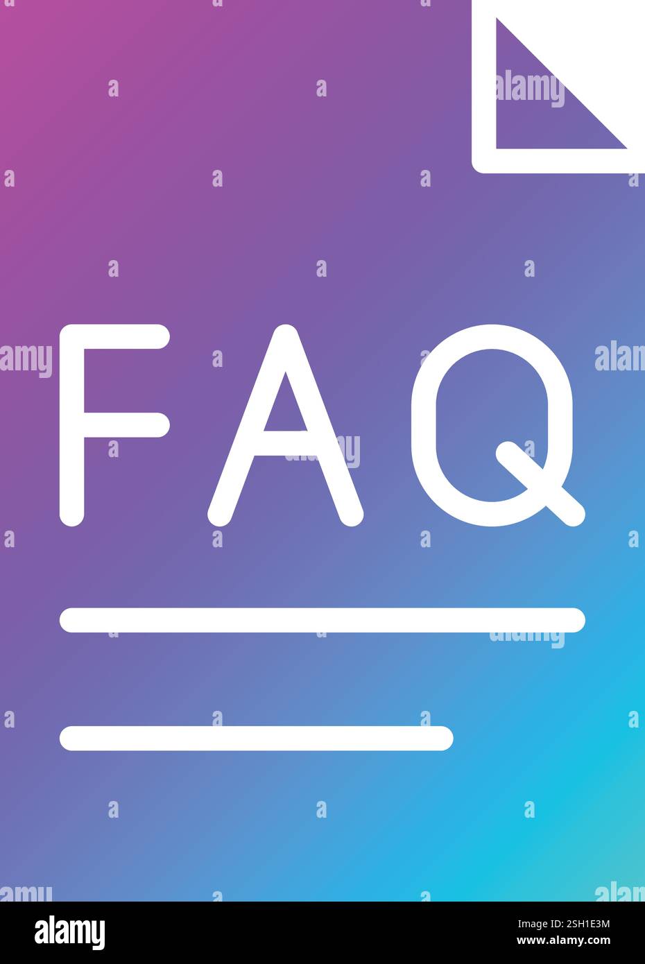 Faq vector icon flat hi-res stock photography and images - Alamy