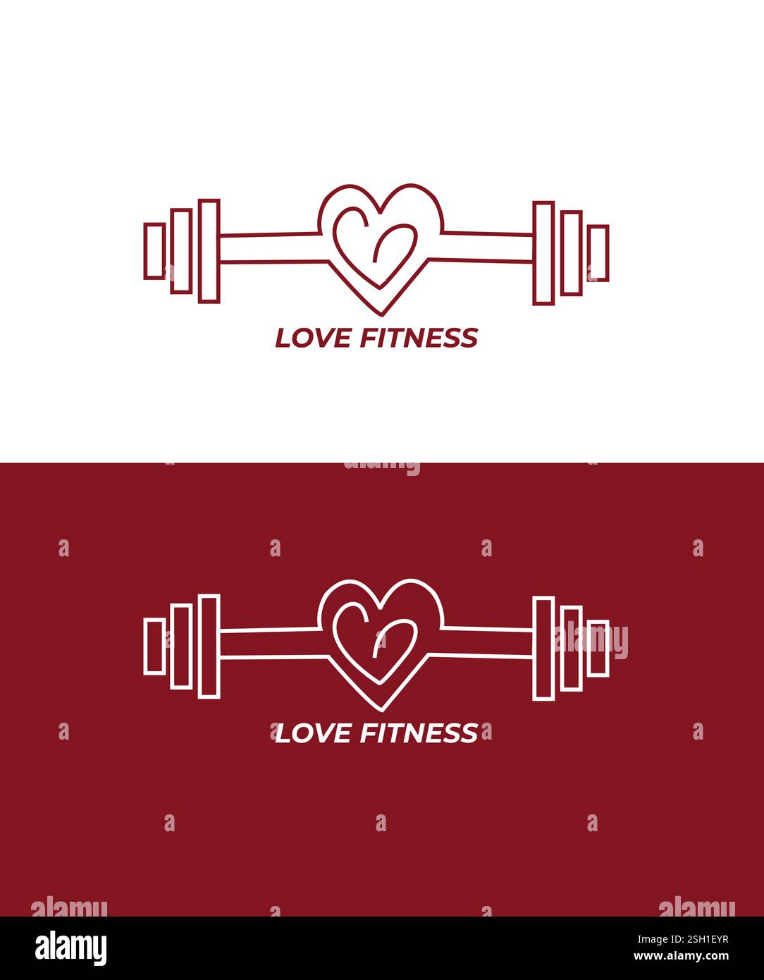 Love gym Stock Vector Images - Alamy