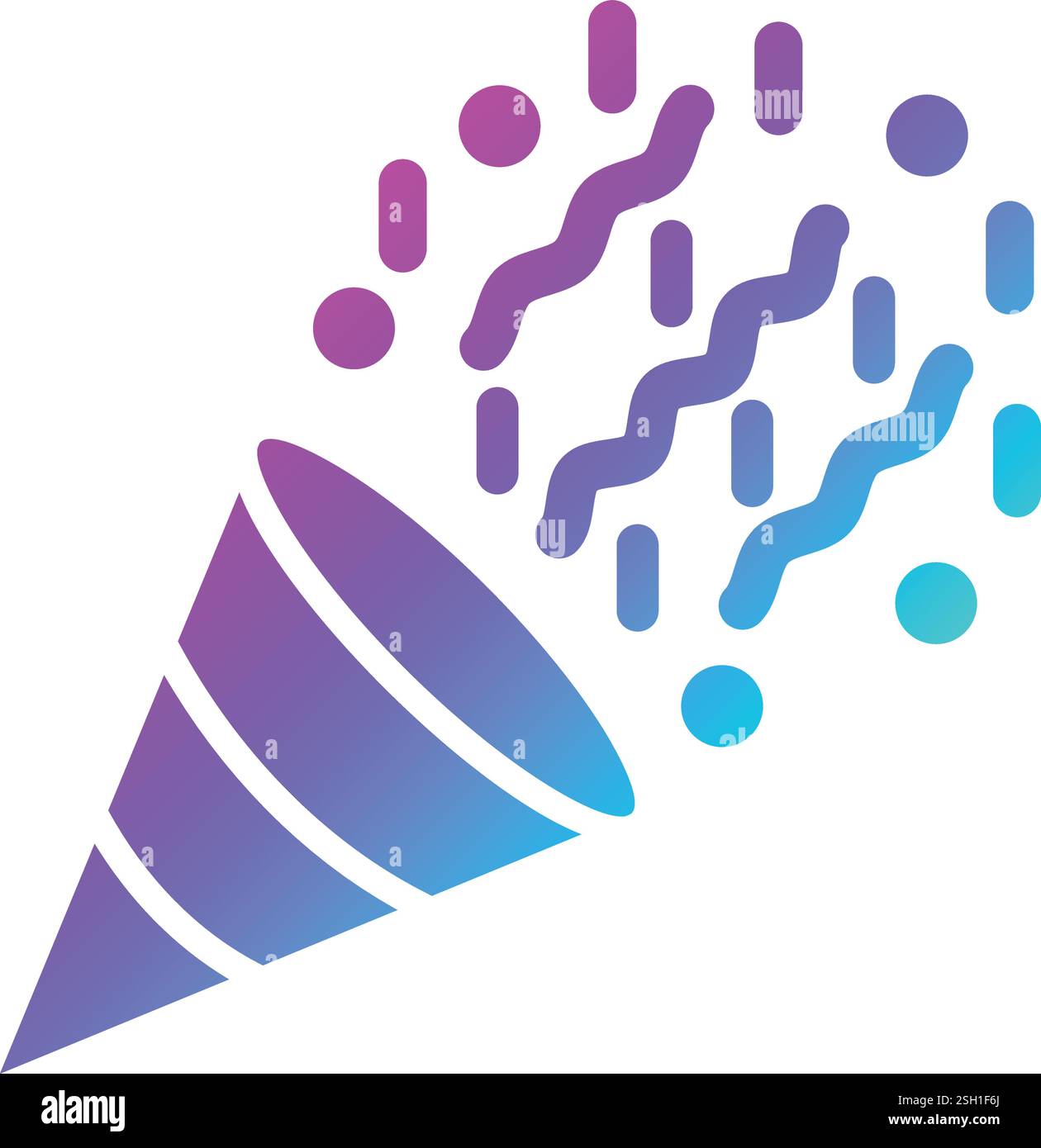 Confetti Vector Icon Design Illustration Stock Vector Image & Art - Alamy