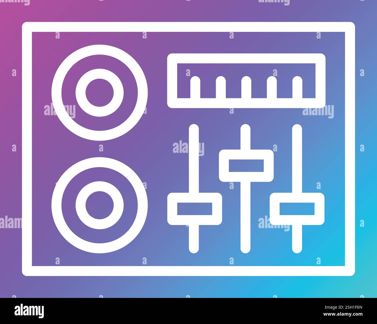 Dj Mixer Vector Icon Design Illustration Stock Vector Image & Art - Alamy