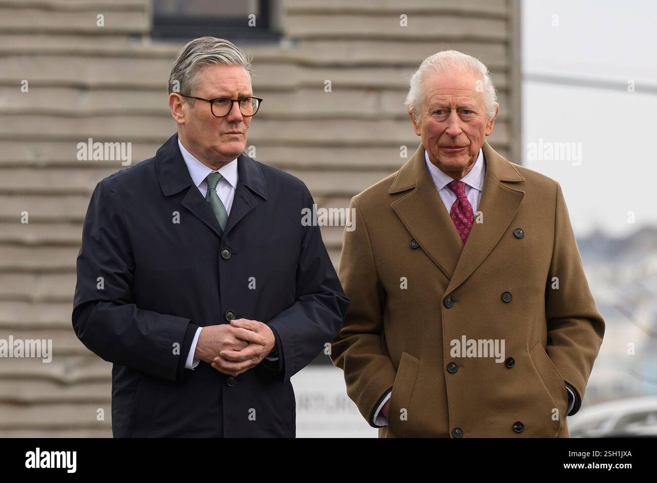 Britain's King Charles III, right, and Prime Minister Keir Starmer ...