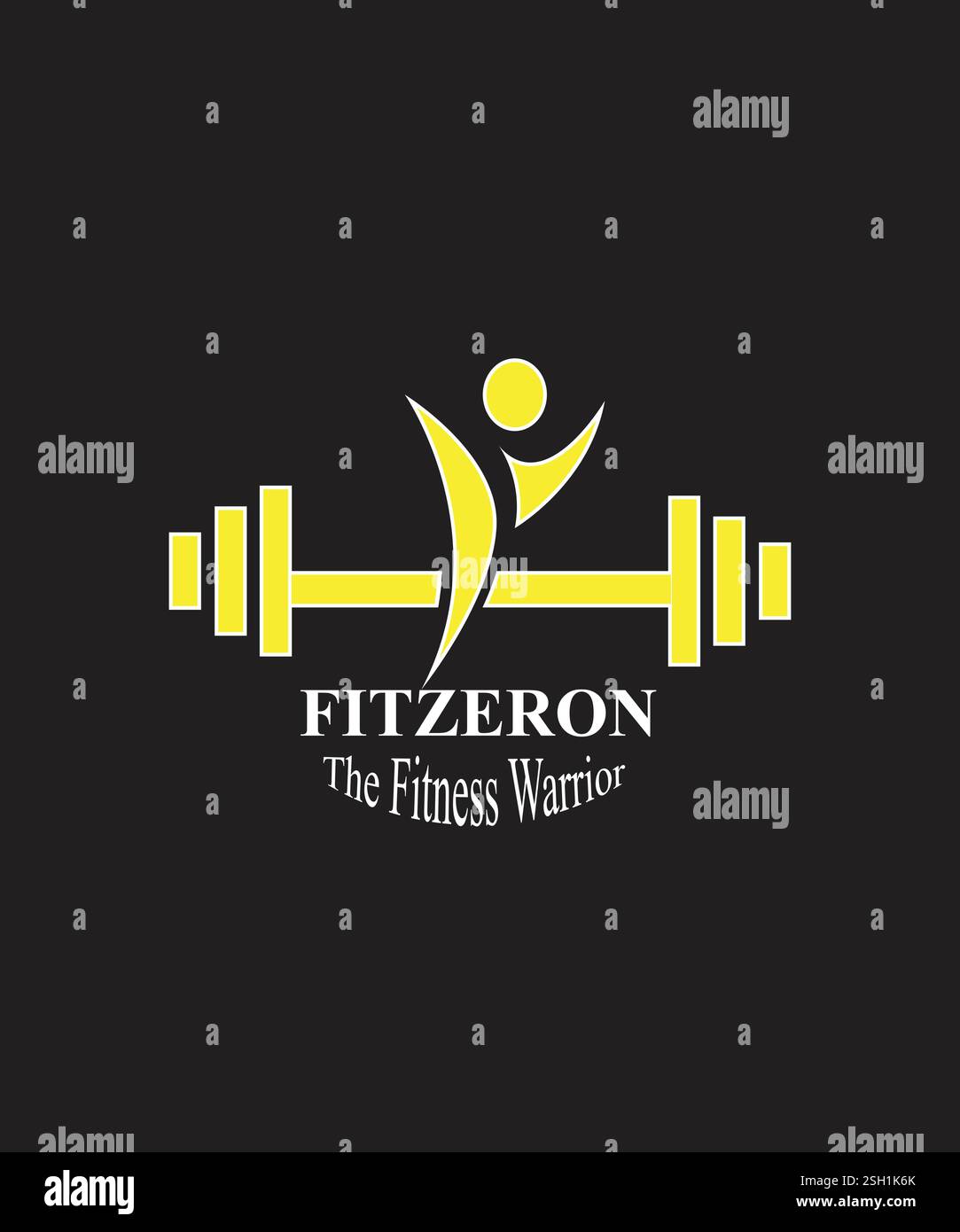 Human figure Fitness Logo, Dumbbell gym logo, Gym Fitness Logo Design ...