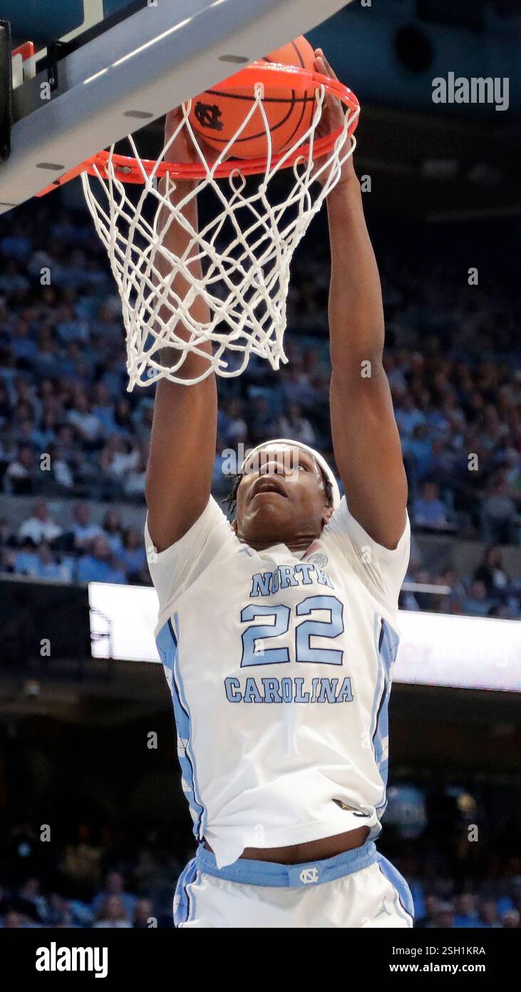 North Carolina forward Ven-Allen Lubin (22) dunks against Pittsburgh ...