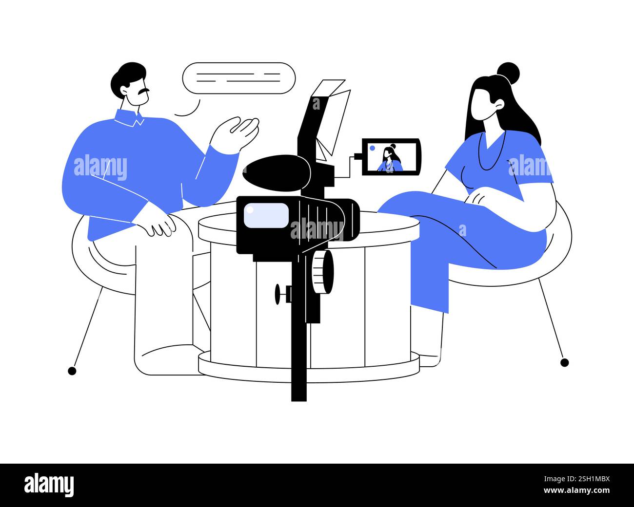 Talk show host concept Cut Out Stock Images & Pictures - Alamy