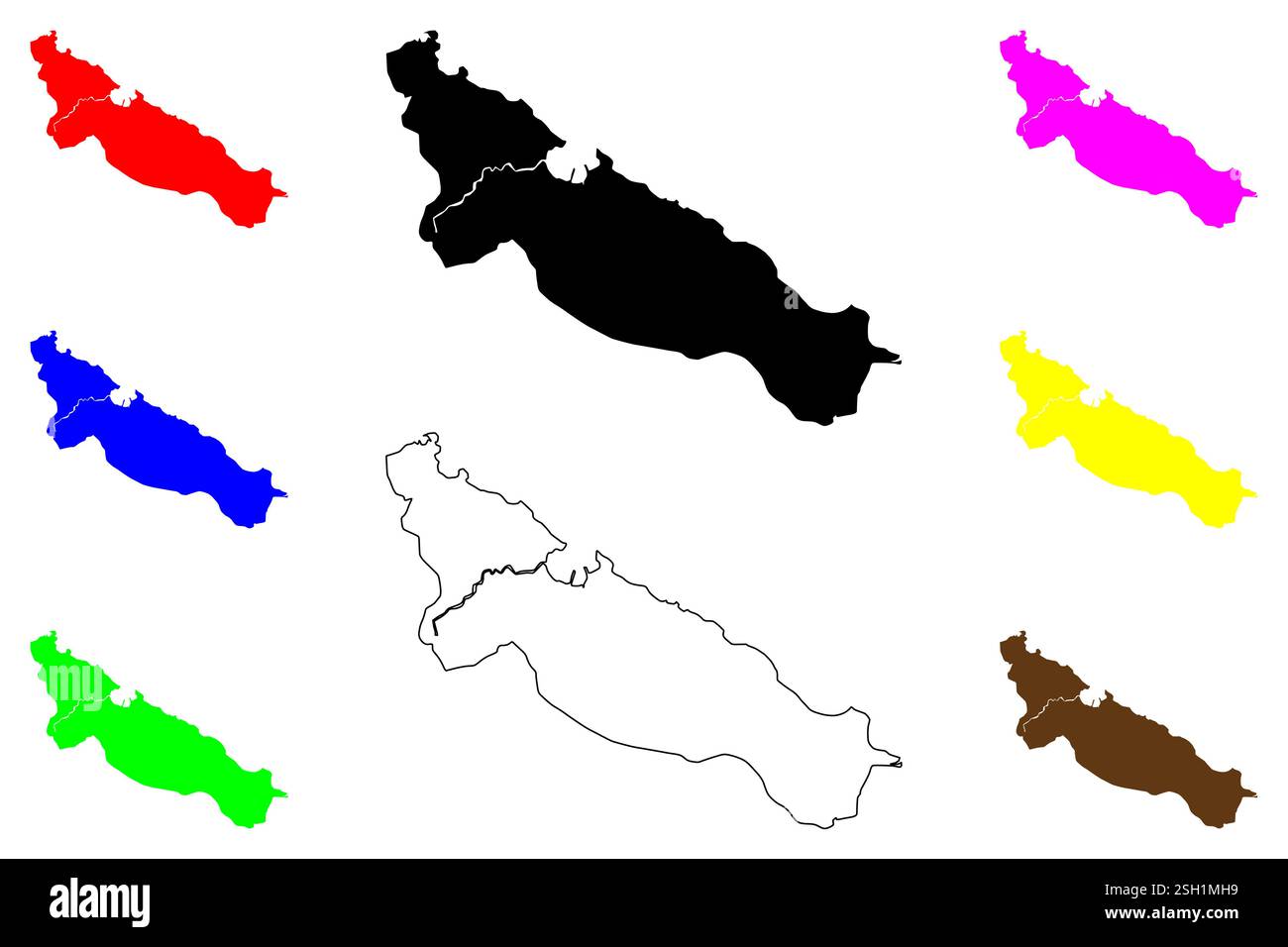Puerto Plata city (Dominican Republic, Hispaniola) map vector ...