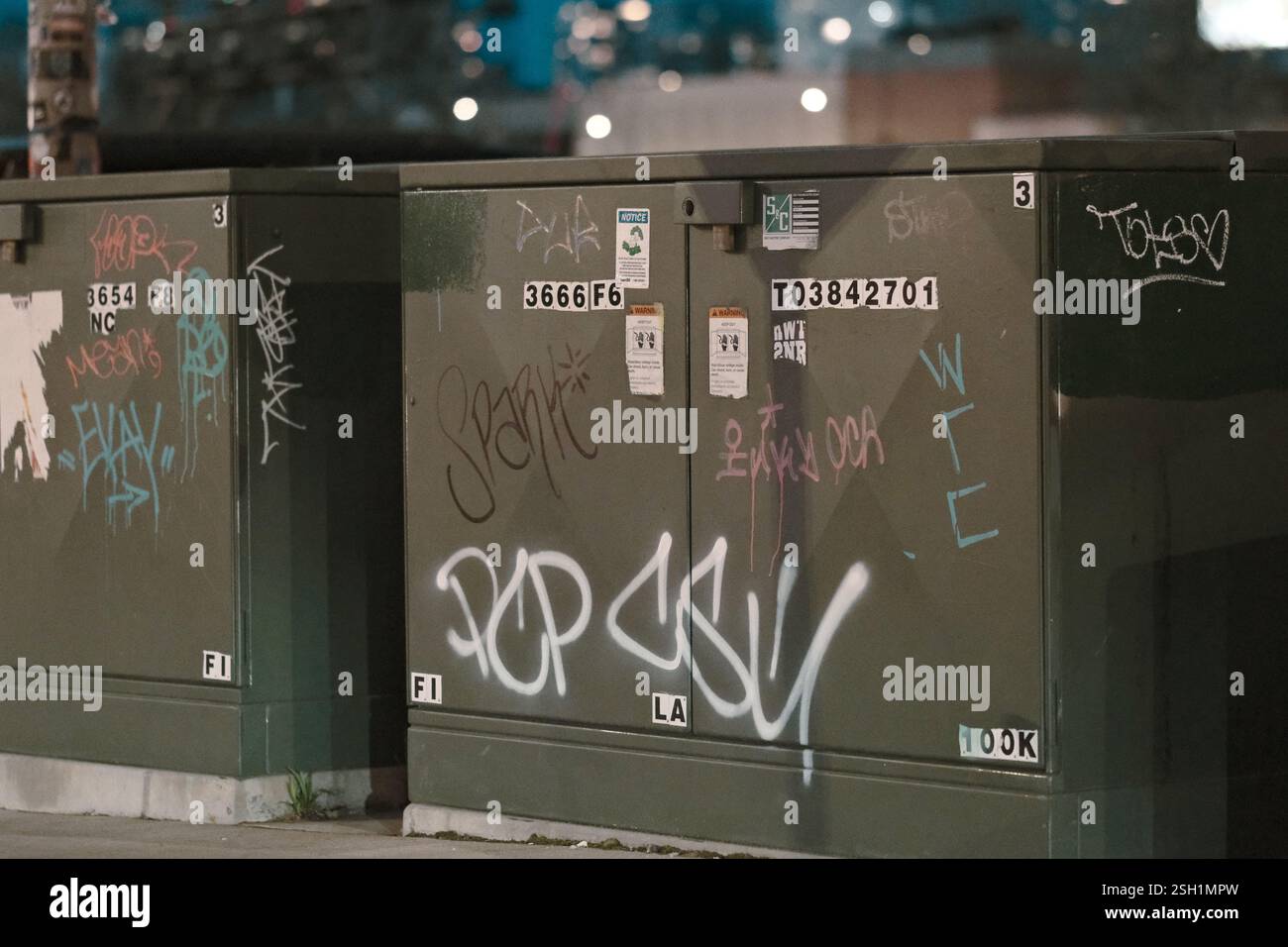 Creative Street Art on Electric Box Stock Photo - Alamy