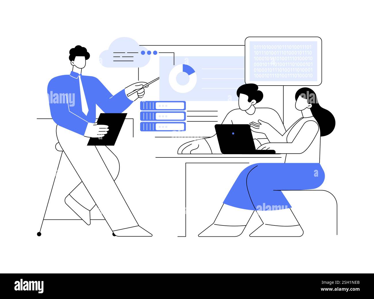 Data Science isolated cartoon vector illustrations Stock Vector Image ...