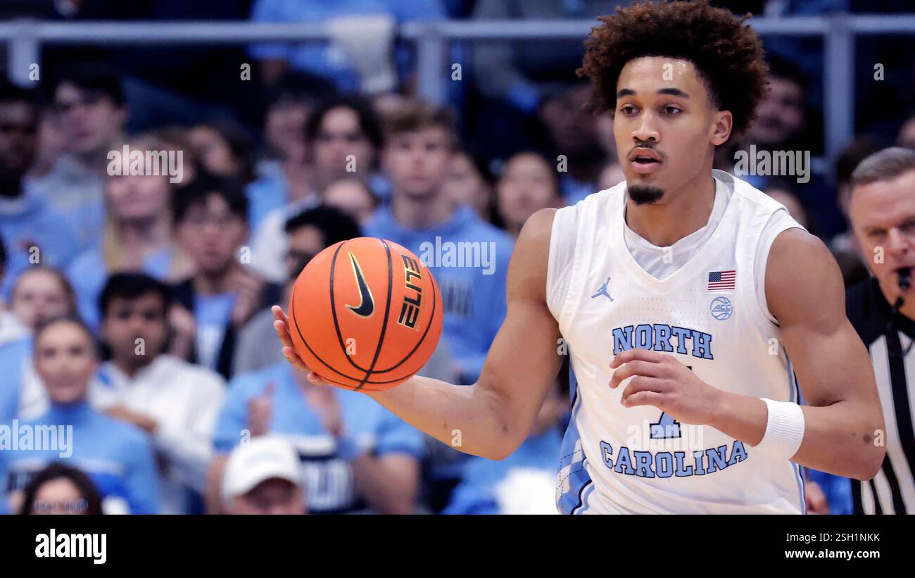 North Carolina guard Seth Trimble (7) handles the ball against ...