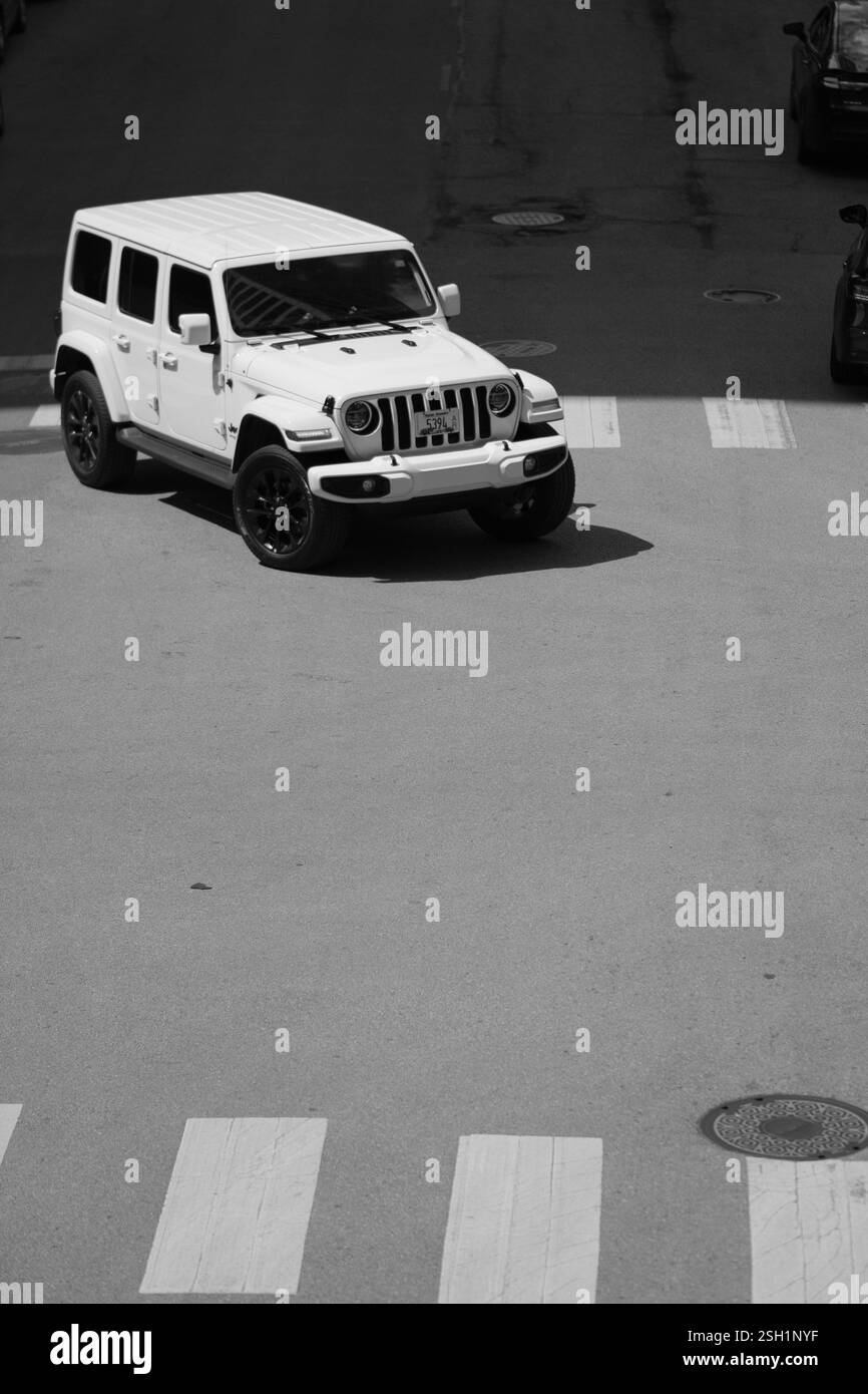 Rugged Urban Jeep on City Streets Stock Photo - Alamy