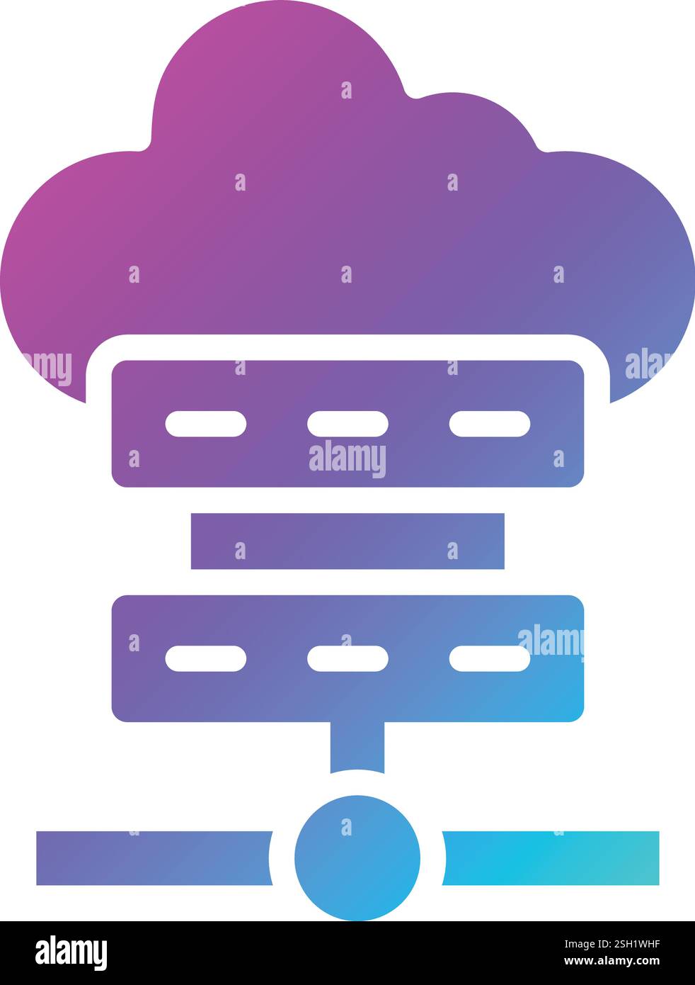 Cloud server Vector Icon Design Illustration Stock Vector Image & Art ...