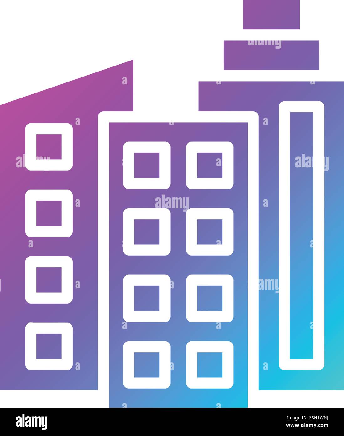 Office building Vector Icon Design Illustration Stock Vector Image ...