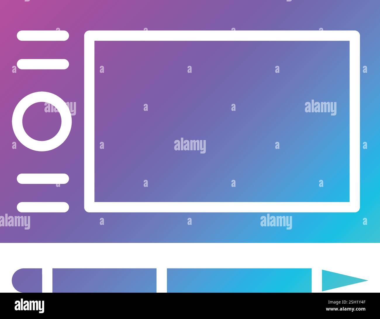 Graphic Tablet Vector Icon Design Illustration Stock Vector Image & Art ...