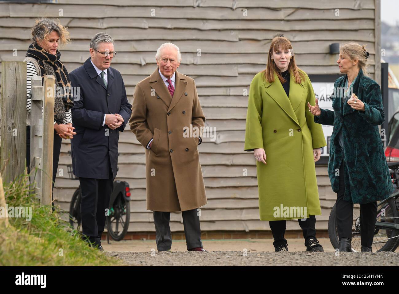 King Charles III (centre), Prime Minister Keir Starmer (second left ...
