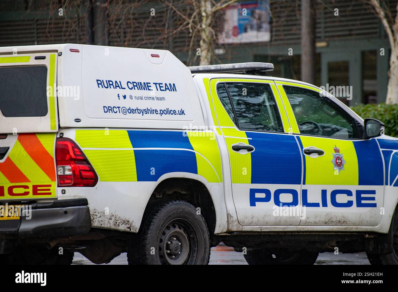 A Police Rural Crime Team 4x4 pick-up truck, Bakewell Livestock Market ...