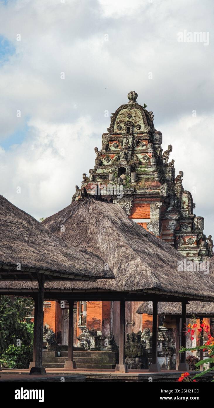 Traditional Balinese Temple with Intricate Carvings and Sculptures ...