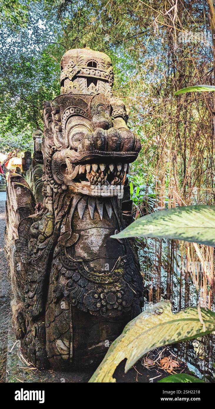 Ancient Stone Guardian Statue Stock Photo - Alamy