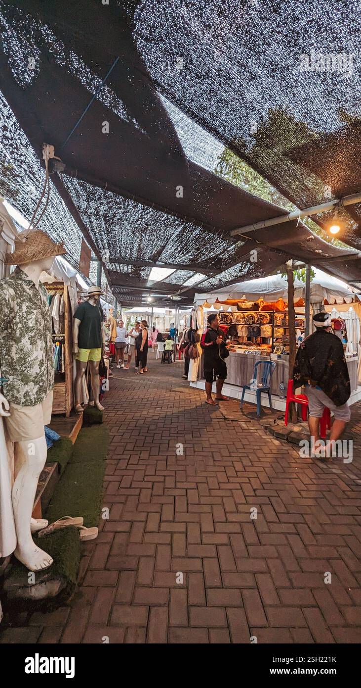 Market Stall Under a Canopy Stock Photo - Alamy