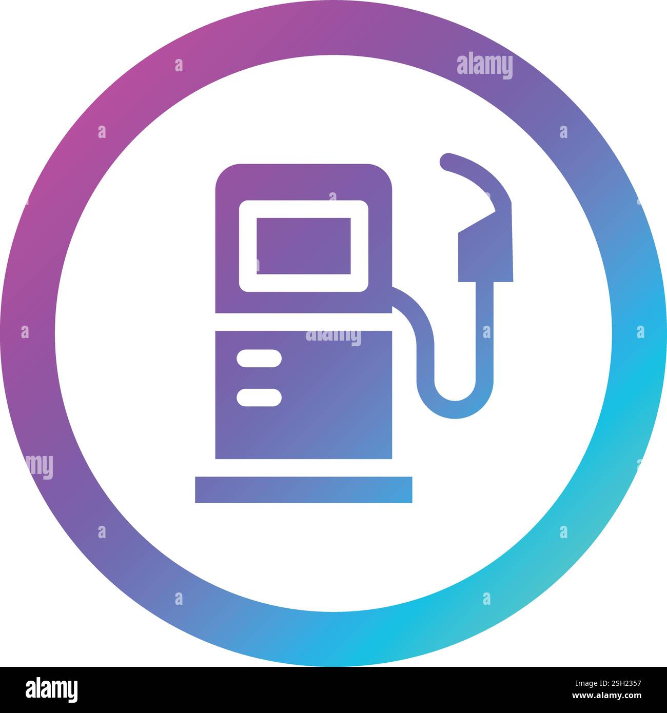 Gas station icons flat Stock Vector Images - Alamy