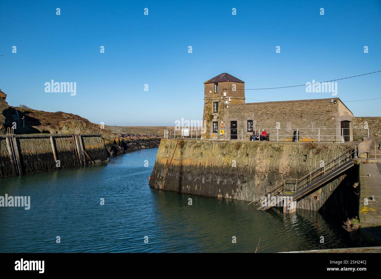 Amlwch Harbour, Amlwych, Anglesey, north-west Wales Stock Photo - Alamy